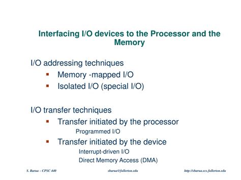 Ppt Chapter 8 Interfacing Processors And Peripherals Powerpoint