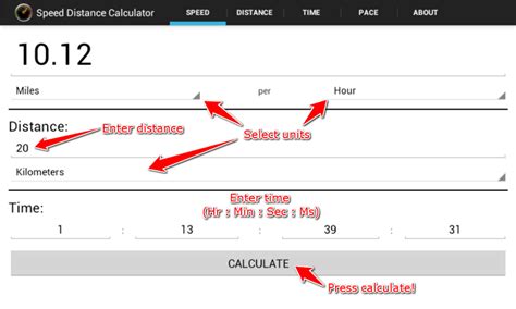Speed Distance Time Calculator Appstore For Android