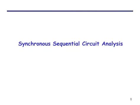 PPT Synchronous Sequential Circuit Analysis PowerPoint Presentation Free Download ID 1451006