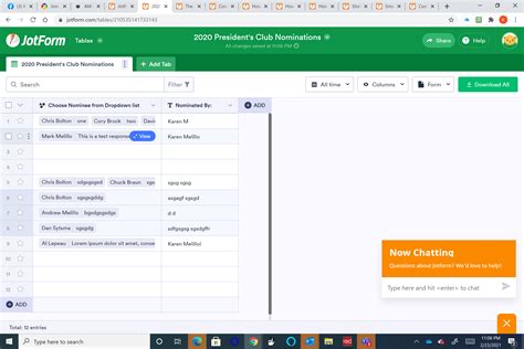 Configurable List Widget Ability To Separate Each Entry On Tables Page