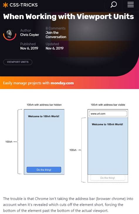 Some Things You Oughta Know When Working With Viewport Units You Oughta Know The Unit Css