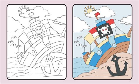 Aprender A Colorear Para Niños Y Escuela Primaria 16247912 Vector En