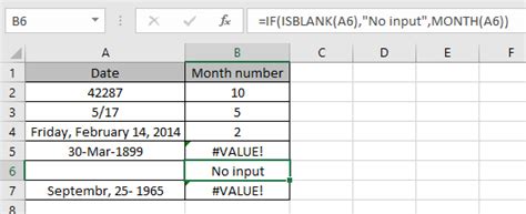 How To Use The MONTH Function In Excel