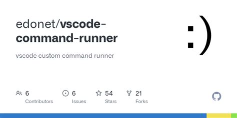 GitHub Edonet Vscode Command Runner Vscode Custom Command Runner