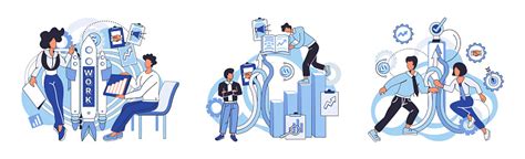 복잡한 문제를 해결하는 팀워크 공통의 목표를 달성하기 위해 다양한 재능을 결합합니다 팀워크 결과202106241 3차원 형태에