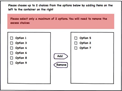 checkboxes how do i limit the number of options a user may choose in