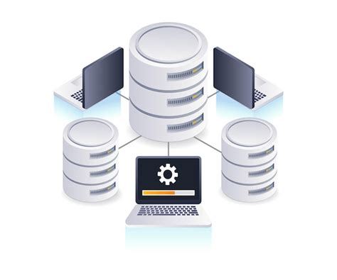 premium vector exploring data technology in computer network servers