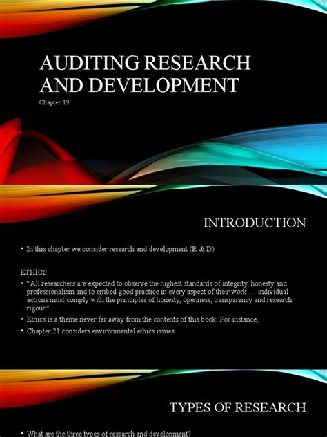 Auditing Research And Development Pdf Internal Control Risk