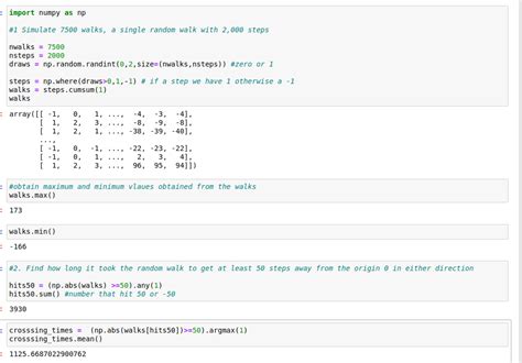 [solved] 1 simulate 7500 walks a single random walk with 2 000 steps