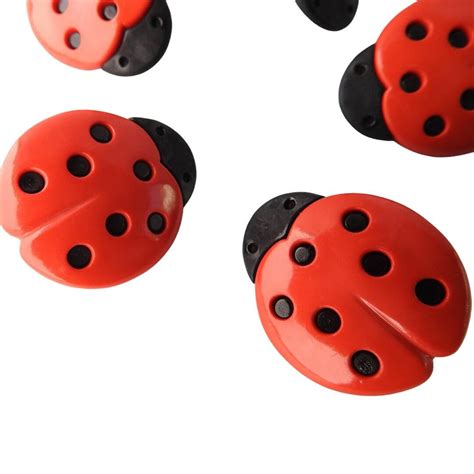 Gigantic Ladybug Buttons Zazaofcanada