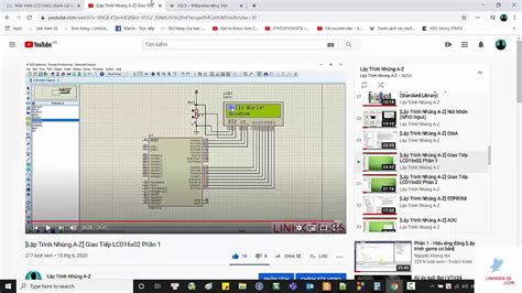 [lập Trình Stm32 And Avr] Bài 18 Or 8 Giao Tiếp Lcd16x02 Phần 3 Youtube