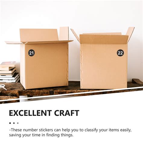 10 Sheets Number Sticker Classification Digital Label Labels Numbered