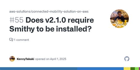 Does V210 Require Smithy To Be Installed · Issue 55 · Aws Solutionsconnected Mobility