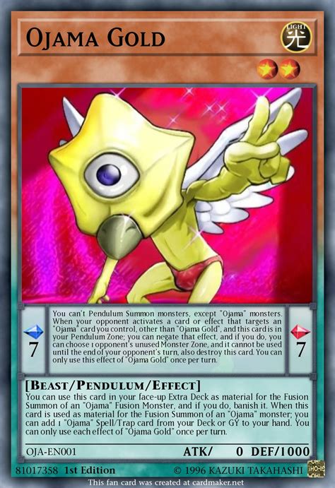 New Ojama Support Rcustomyugioh