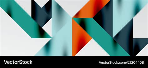 Tech Minimal Overlapping Triangle Shapes Elements Vector Image