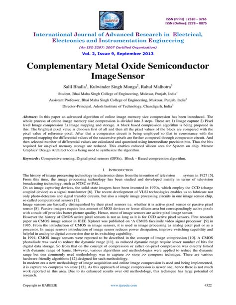 Complementary Metal Oxide Semiconductor Imagesensor