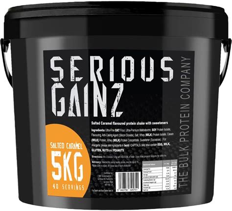 Serious Gainz 5kg 40 Servings Mass Gainer Protein Powder 30g