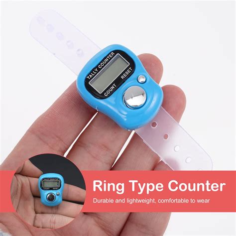 NUOBESTY Pcs Electronic Finger Counter Display Digital Finger Counter Timer Running Tracker