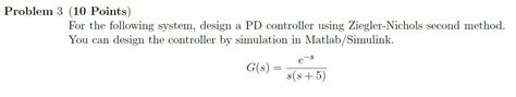 Solved Problem Points For The Following System