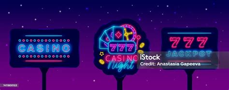 카지노 네온 표지판 컬렉션 로얄 카지노 라벨 일곱 숫자 엠블럼이있는 잭팟 벡터 스톡 일러스트레이션 도박에 대한 스톡 벡터 아트 및 기타 이미지 Istock