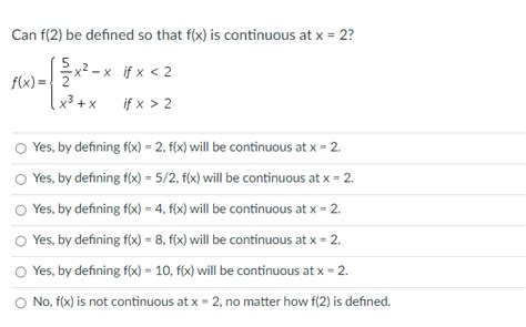 Solved Can F Be Defined So That F X Is Continuous At X Chegg