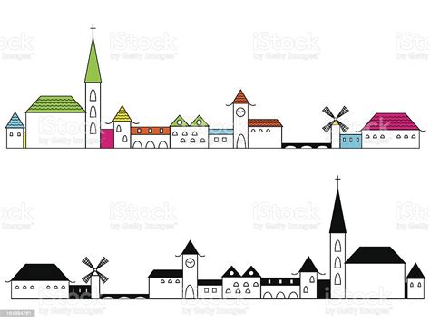Old Town Stock Illustration Download Image Now Town Architecture