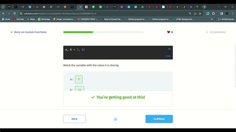 70 More On Custom Functions Python Developer Sololearn Youtube