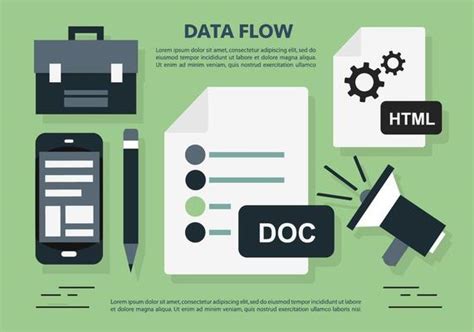 Data Flow Vector Art Icons And Graphics For Free Download