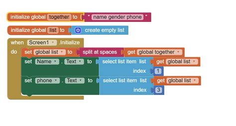need to split the item selected from list and display in different text