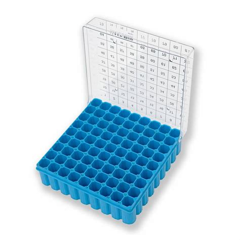 Mtc Bio R2281 Cryogenic Storage Box With Clear Hinged Lid 81 Place