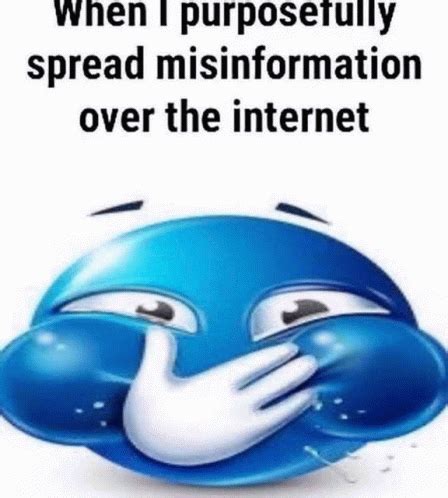 When I Purposefully Spread Misinformation Over The Internet Meme When