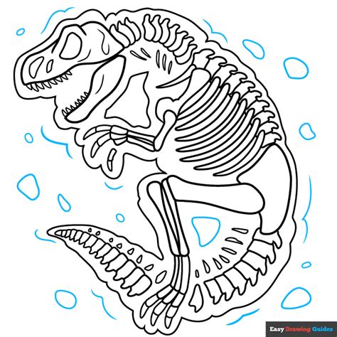 How To Draw A Fossil Really Easy Drawing Tutorial