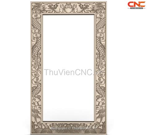 File Mẫu Stl Khung Tranh Hình Rồng Cnc