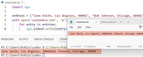 How To Write To A File Without Newline In Python