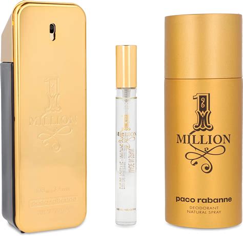 Paco Rabanne One Million 3 Piece T Set For Men 34 Oz