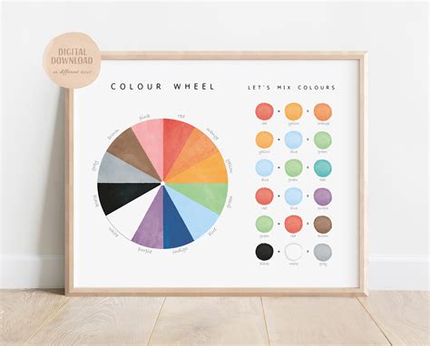 Free Printable Color Wheel Chart Templates At Color Wheel 47 Off