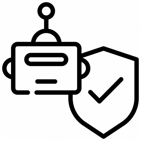 Protect Security Ai Robot Shield Aiicon Icon Download On Iconfinder