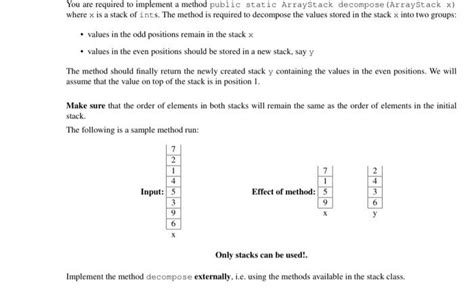 Solved You Are Required To Implement A Method Public Static