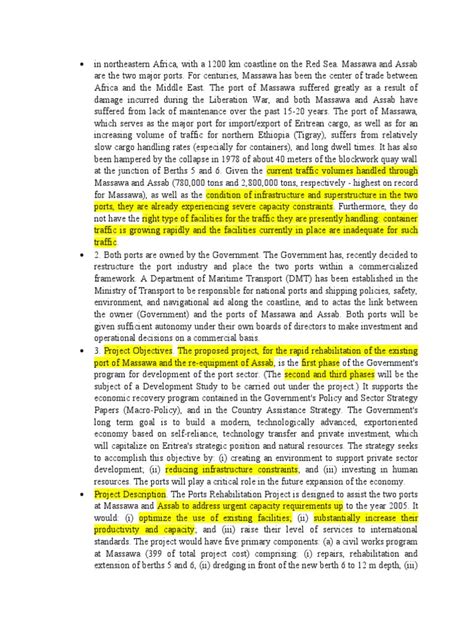 Assab Port Pdf Port Sustainability