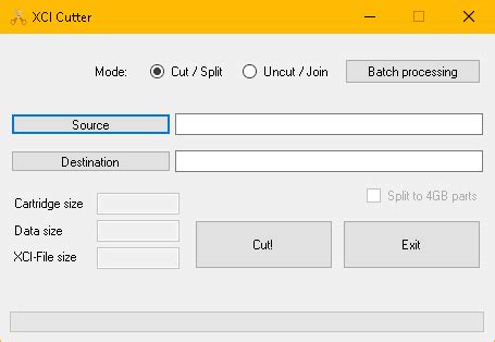 XCI Cutter Switch GameBrew XCI Cutter Switch GameBrew