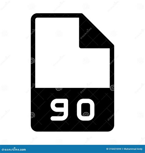 Go File Type Icon Document Files And Folder Format Symbol Icons In Solid Style Stock Vector