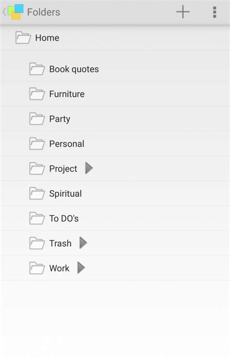 Android App Organize Sticky Notes On Your Phone In Folders With