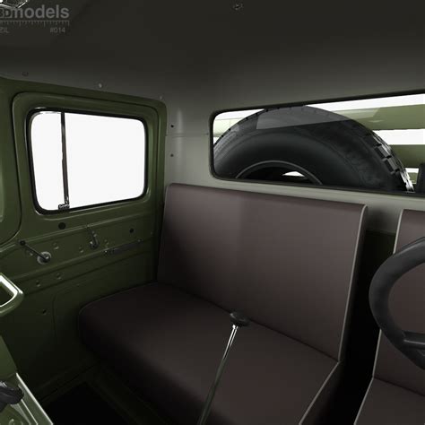 Zil 131 Flatbed Truck With Hq Interior 1969 3d Model Download Truck