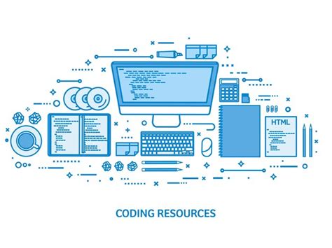 premium vector programming coding and seo web development search