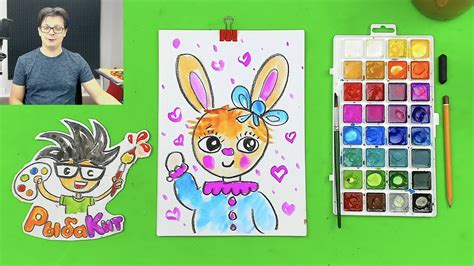 Как нарисовать ЗАЙЧИКА учимся рисовать с детьми Youtube