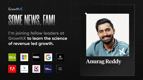 anurag reddy on linkedin i m joining top leaders and operators at