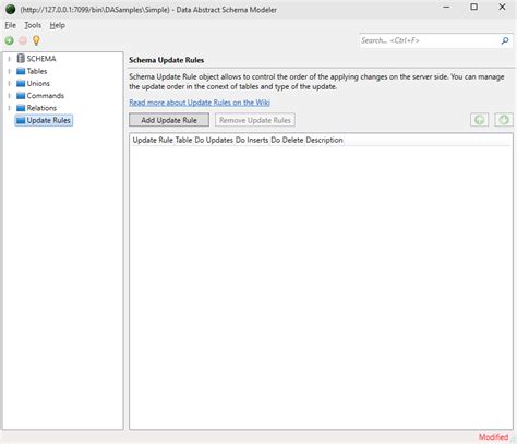 Managing Update Rules