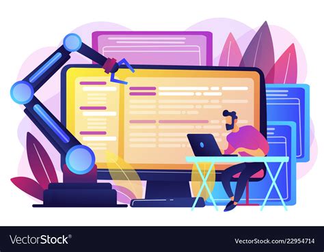 Open Automation Architecture Concept Royalty Free Vector