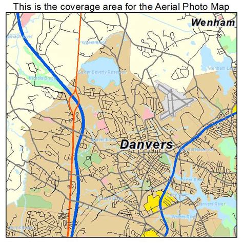 Aerial Photography Map Of Danvers Ma Massachusetts