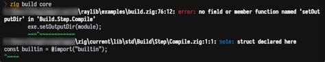 Build Cannot Build Examples With Zig 0110 Buildzig Needs To Be Updated · Issue 3386